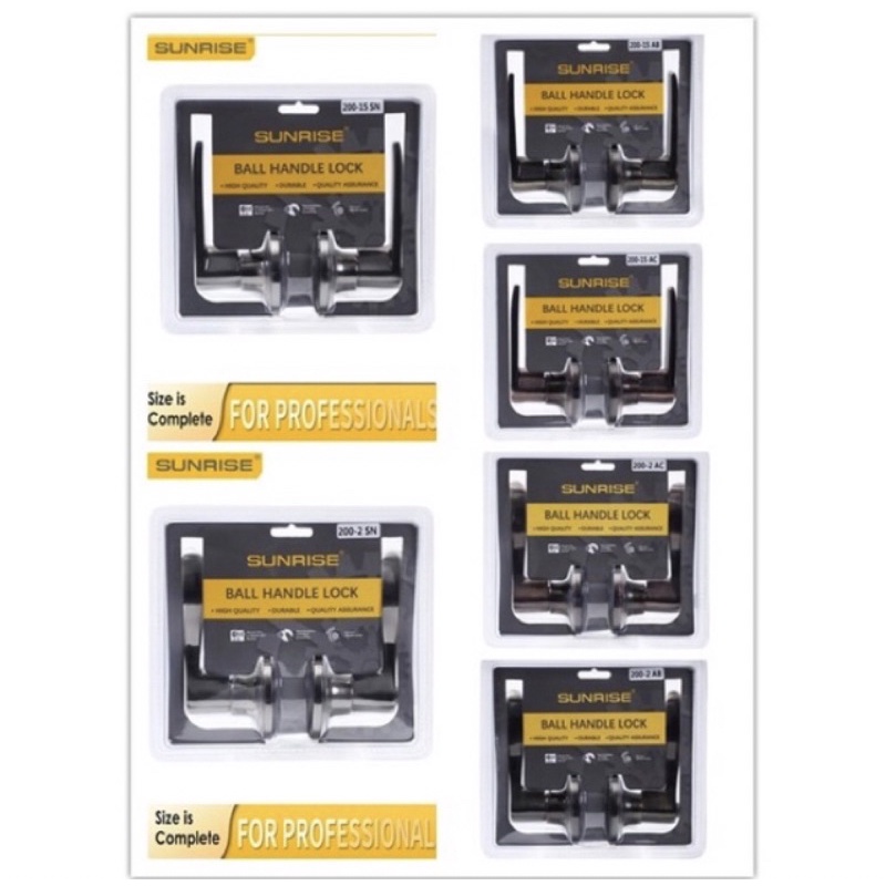 SUNRISE Door Knob Lever Type Handle | Shopee Philippines