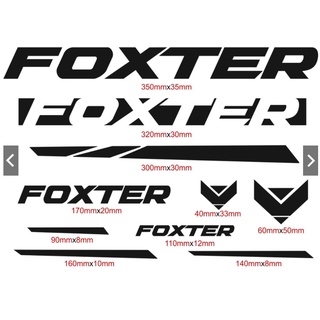 FOXTER Bike Carbon Fiber Vinyl Sticker Decal for Mountain Bike Stickers ...