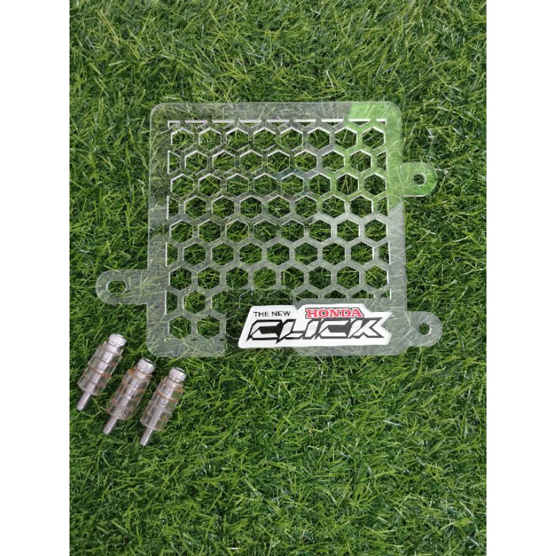 CLICK RADIATOR COVER 125i /150i w/spacer (CLEAR) | Shopee Philippines