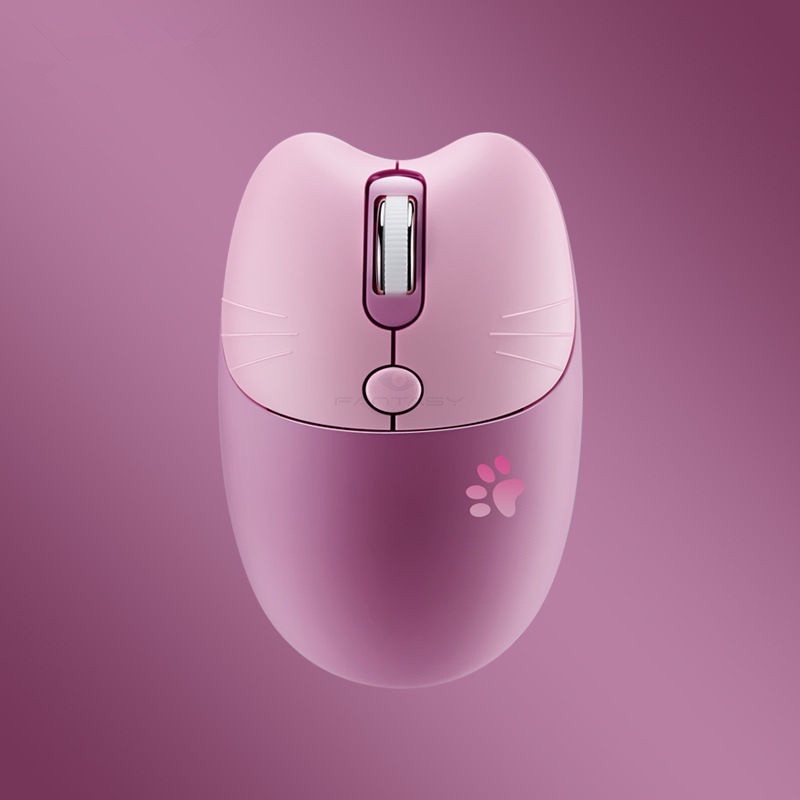 Mofii M3DM Kitty Cat Shape USB Bluetooth Dual Mode Wireless Mouse ...