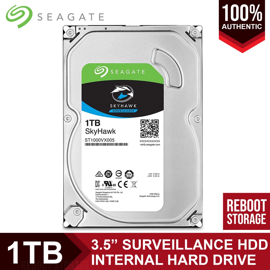 Seagate ST1000VX005 1TB SkyHawk Surveillance Internal Hard Disk Drive 3 ...
