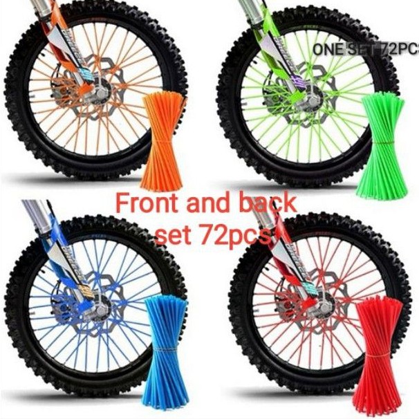 72 pcs bike Motorcycle rios cover/spoke cover plain colors | Shopee ...