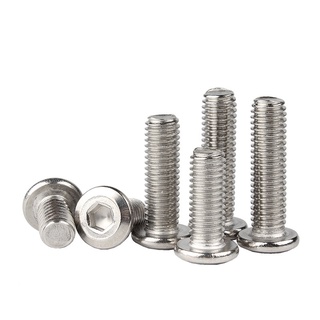 XZM] M6M8M10M12 304 Stainless Steel Chamfering Screw Flat Round Head Beveled Hexagon Socket Bolt ...