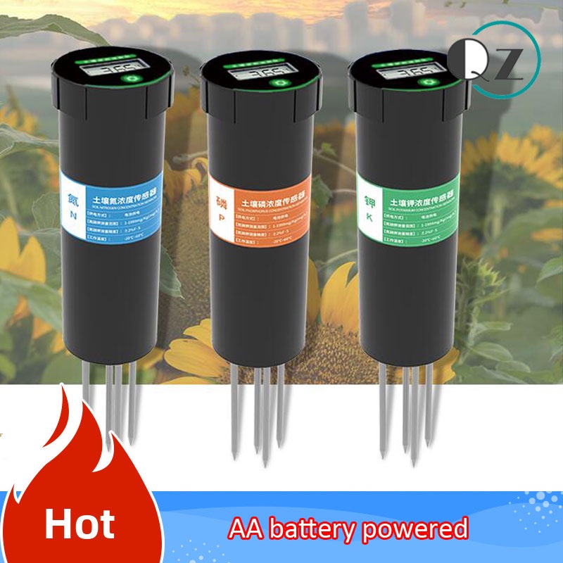 LCD display TDR Soil ec tester soil NPK fertility nutrient analyzer ...
