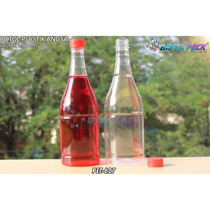 MERAH Pet627. Plastic Bottle 1 LITER Drinking Goose Close Red Seal ...