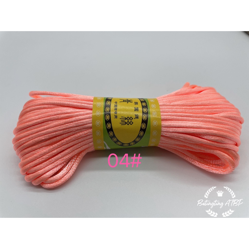 20 Yards/ bundle 2.5mm Polyester Braided Long Rope DIY Chinese Knot ...