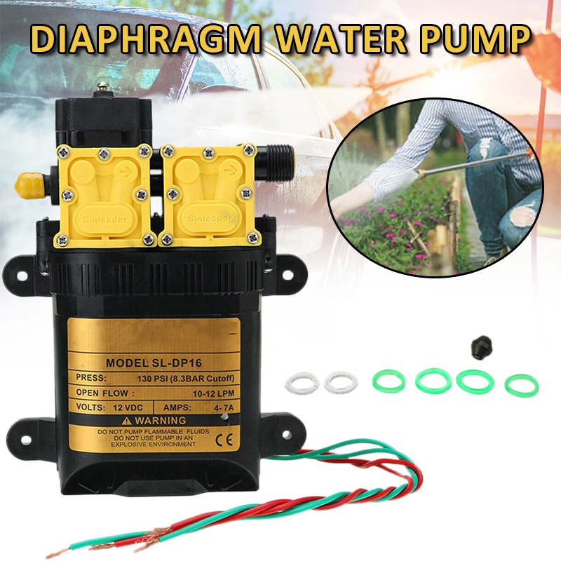 High power dual core DC12V 130PSI 10-12L/Min Electric Diaphragm Water ...