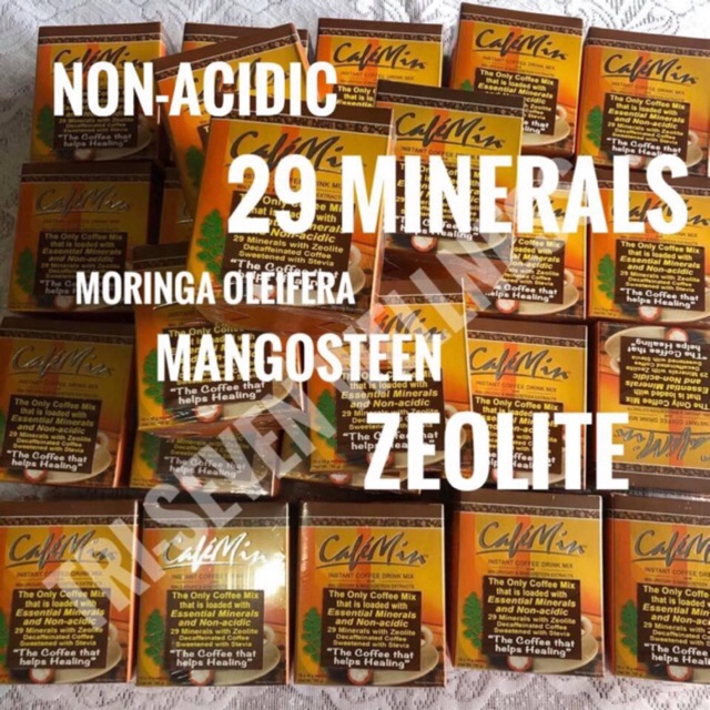 CAFEMIN 34 in 1 Coffee Mix with Minerals & Zeolite, Sugar free plus ...