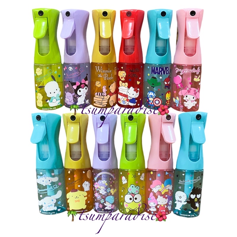 Spray Bottle Pochacco Kuromi Pooh Hello Kitty Marvel My Melody | Shopee ...