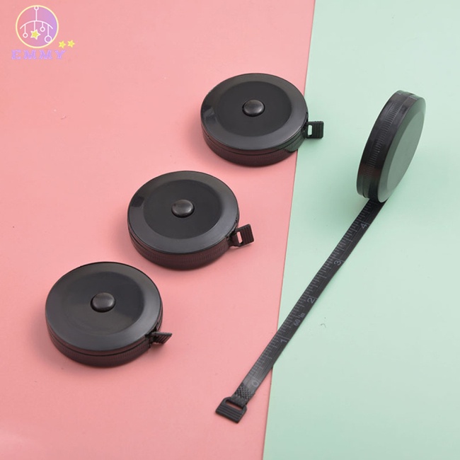 emmy Button Retractable Tape Measure Double Scale Inches Centimeters ...