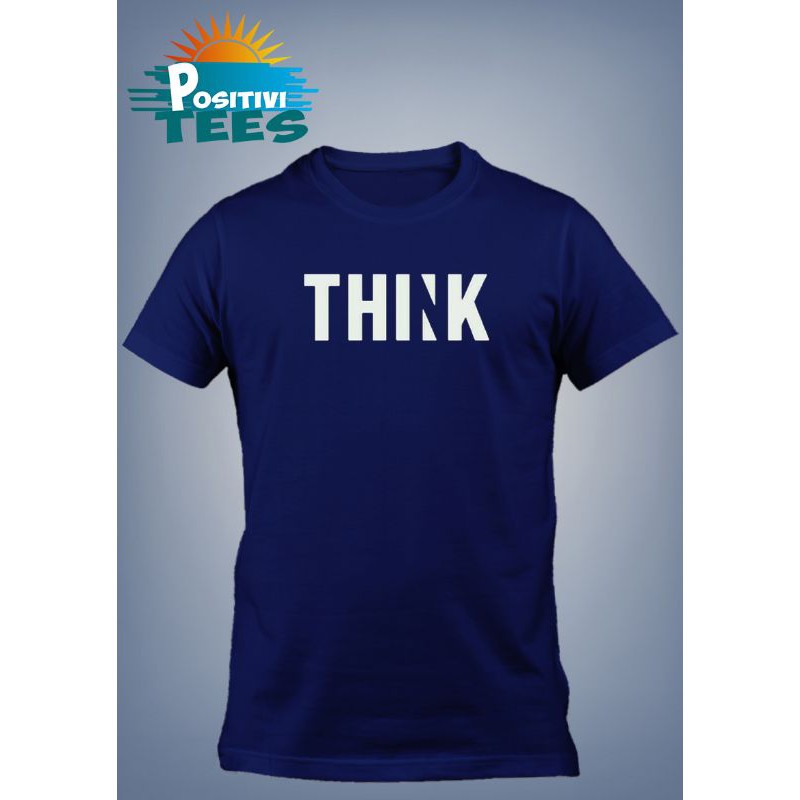 Statement Shirt | Think | Navy Blue | Unisex | Shopee Philippines