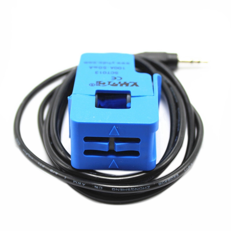 Non-Invasive Split Core Current Transformer AC Current Sensor 100A 50A ...