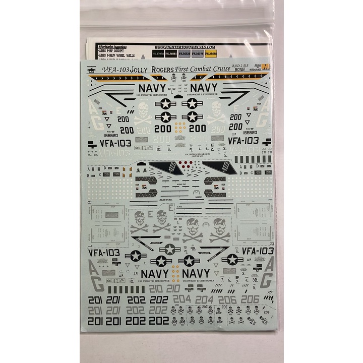 FIGHTERTOWN FTD48-005 VFA-103 Jolly Rogers, First Combat Cruise 1/48 ...