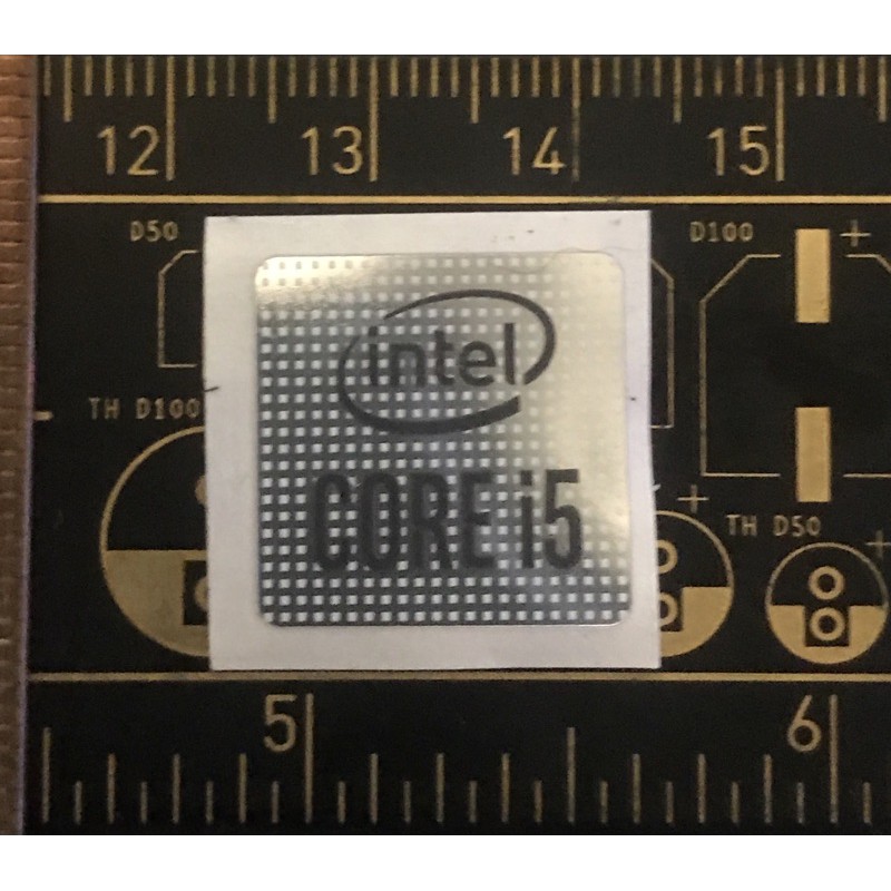 Original intel Core i5 10th gen 2020 logo Sticker | Shopee Philippines