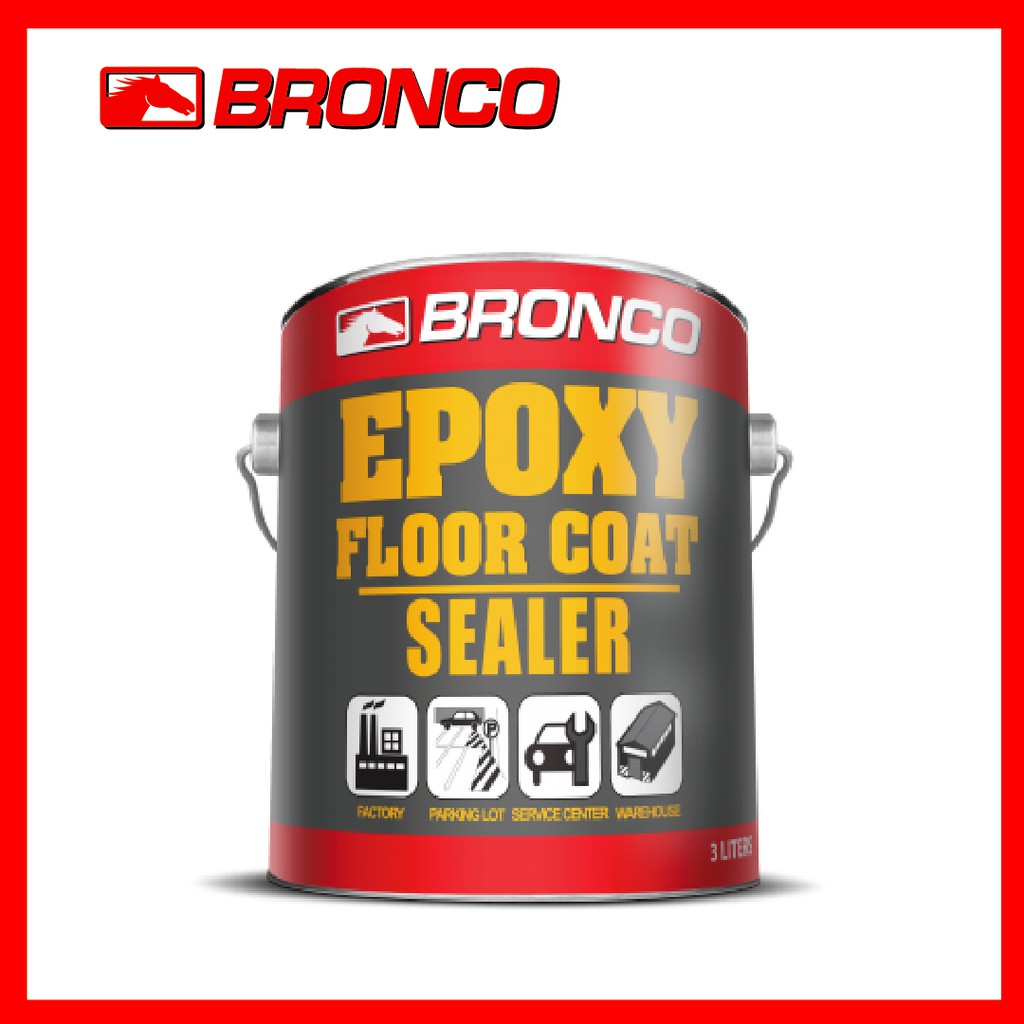 BRONCO EPOXY FLOOR COAT SEALER 3 LITERS with CATALYST | Shopee Philippines