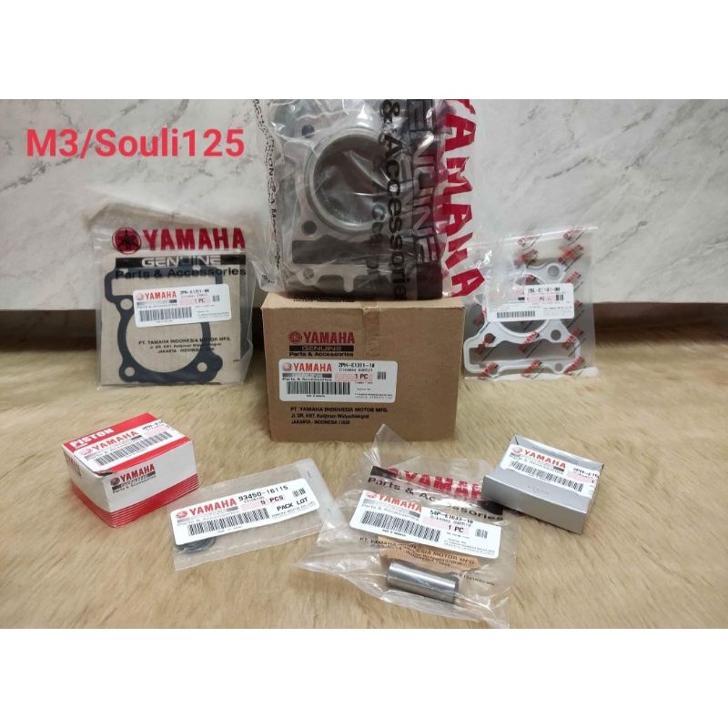 Cylinder Block Mio i 125 (M3)/Soul i 125 (Standard Size) Yamaha Genuine ...