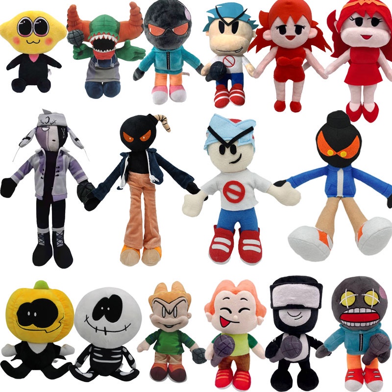 New Friday Night Funkin Plush Toys Hot Game Spooky Month Skid and Pump ...