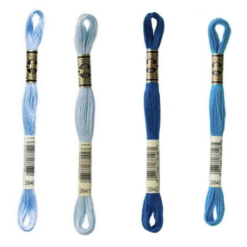 DMC / ROYAL BROIDERIE THREADS PART 22 (3840-3859) | Shopee Philippines