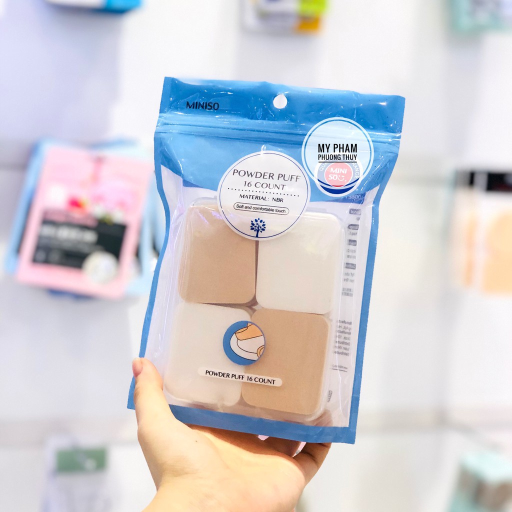 Miniso Powder Puff 16 count | Shopee Philippines