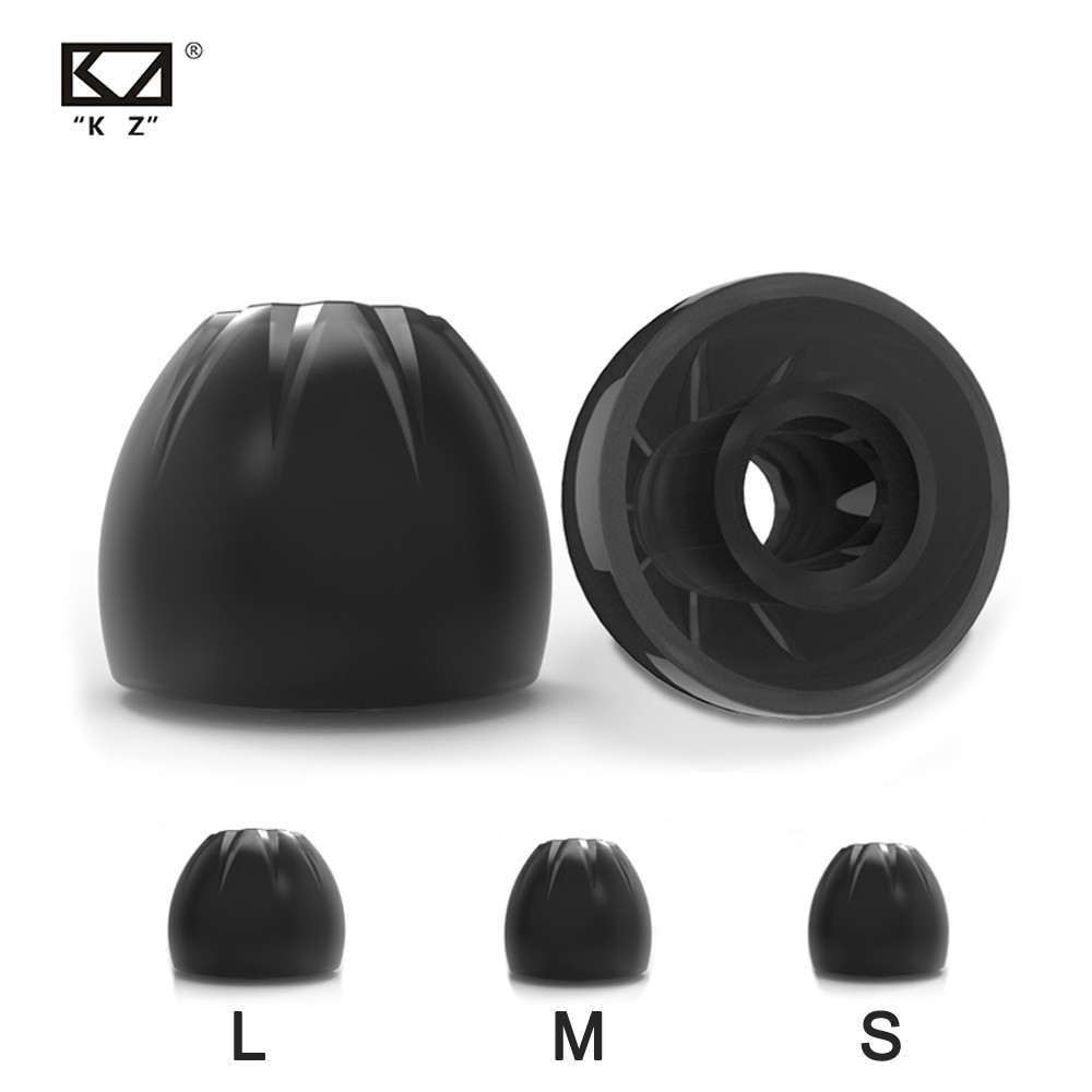 KZ Silicone Eartips 3 Pairs(6pcs) L M S In Ear Earbuds Ear Sleeve ...