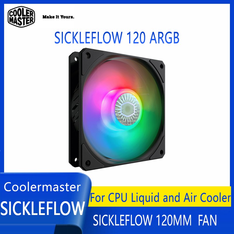 8KrI Cooler Master SickleFlow 120 ARGB Computer Case Cooling fan ...