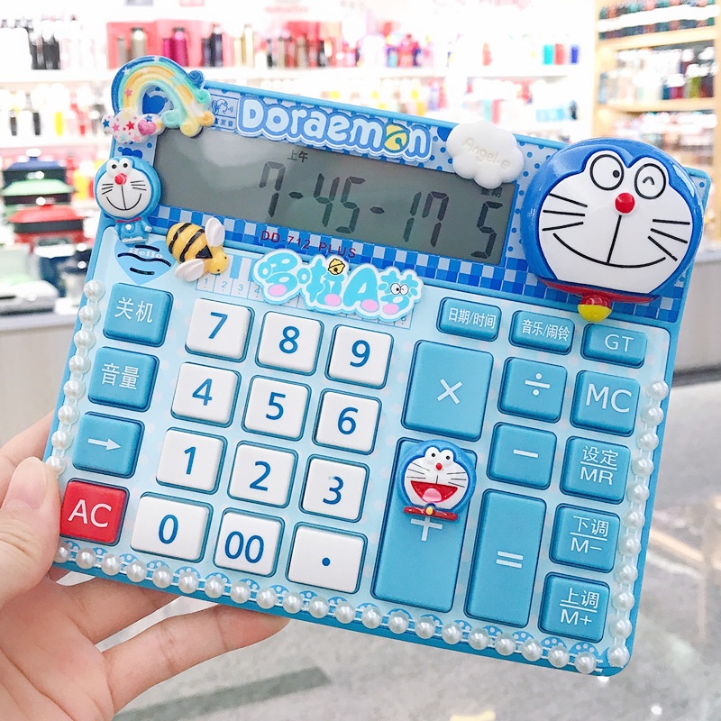 ($Most Popular $) Korean Version Influencer Big Button Cute Doraemon ...