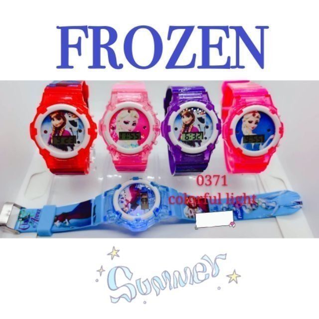 COD Disney Frozen kids watch with Light & Music Watch | Shopee Philippines