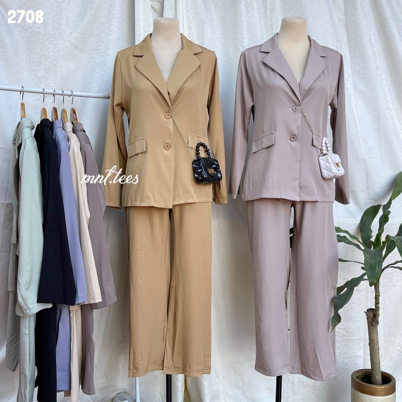 #2708 BKK KOREAN FORMAL COORD PANTS (S-L) | stylememnltees | Shopee ...