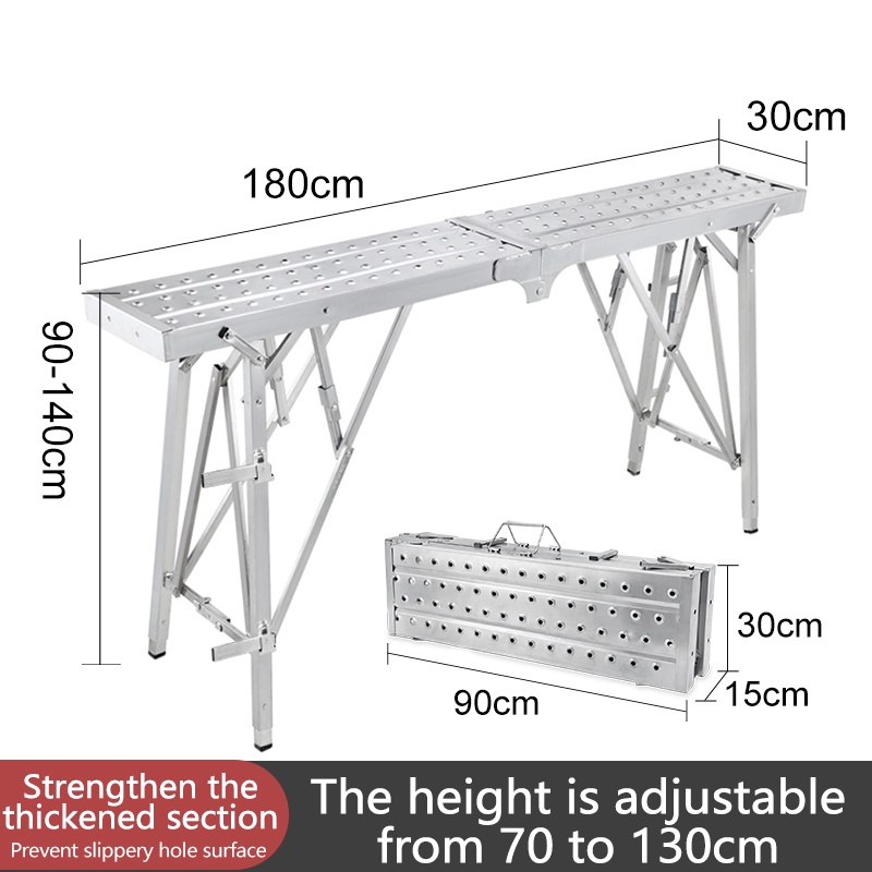 Folding Ladder Platform, Portable Scaffolding, Mobile Stepper, Height ...