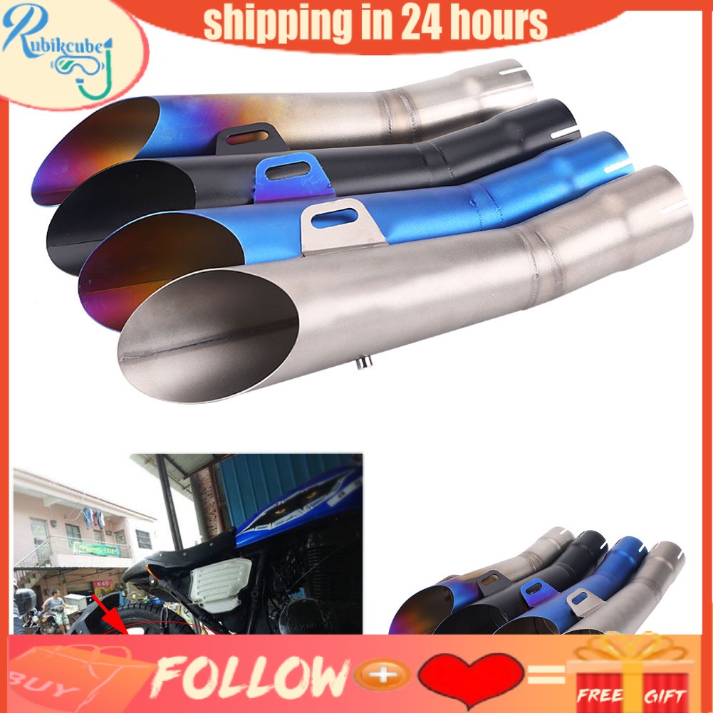 [Ready Stock] Stainless Steel Universal Motorcycle Motocross Exhaust ...
