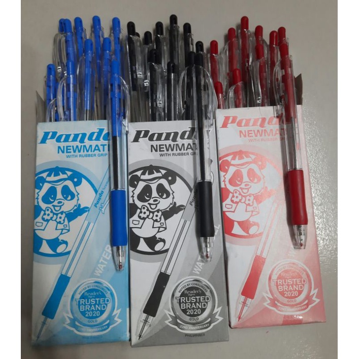 Panda Newmatic with Rubber Grip (Water Gel Ballpen) | Shopee Philippines