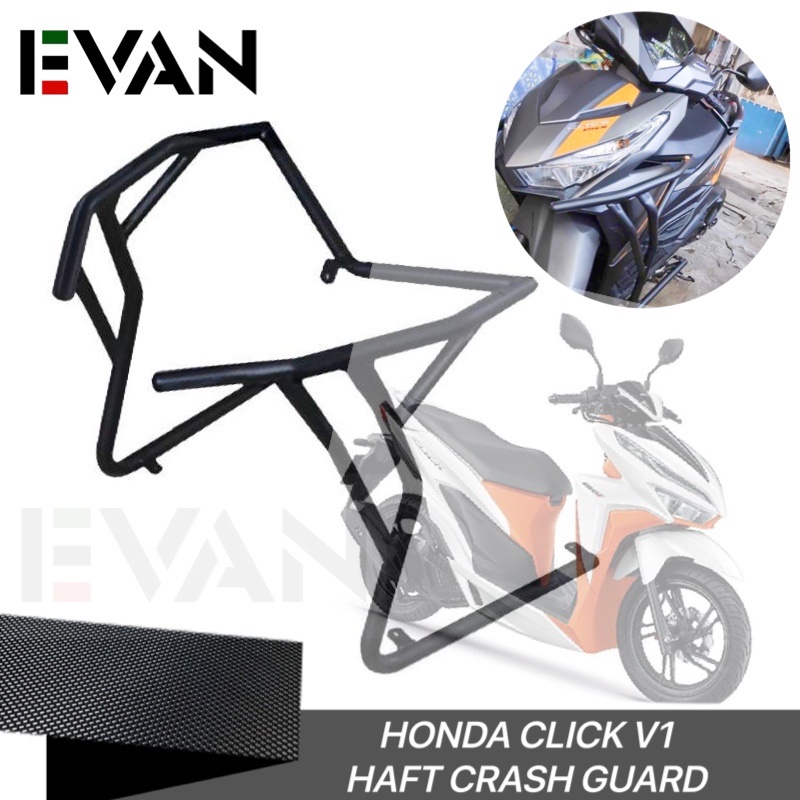 Honda Click V1 Half Crash Guard Stainless Steel CNC Alloy Made in ...