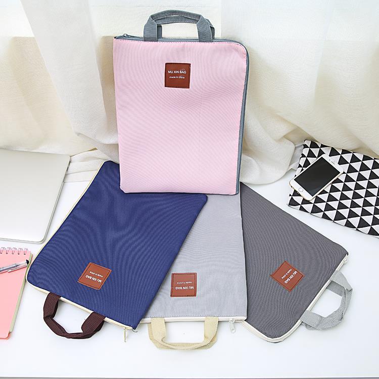 Korean Version Simple Canvas Tote Bag File A4 Student Tutorial Test ...