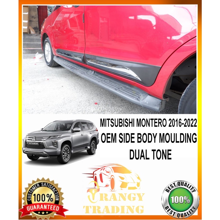 Mitsubishi Montero 2016 to 2025 OEM Side Body Moulding Trim Dual Tone ...