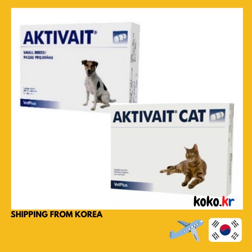 VetPlus AKTIVAIT Small Breed for Dogs / Cats 60 Capsules Nutritional ...