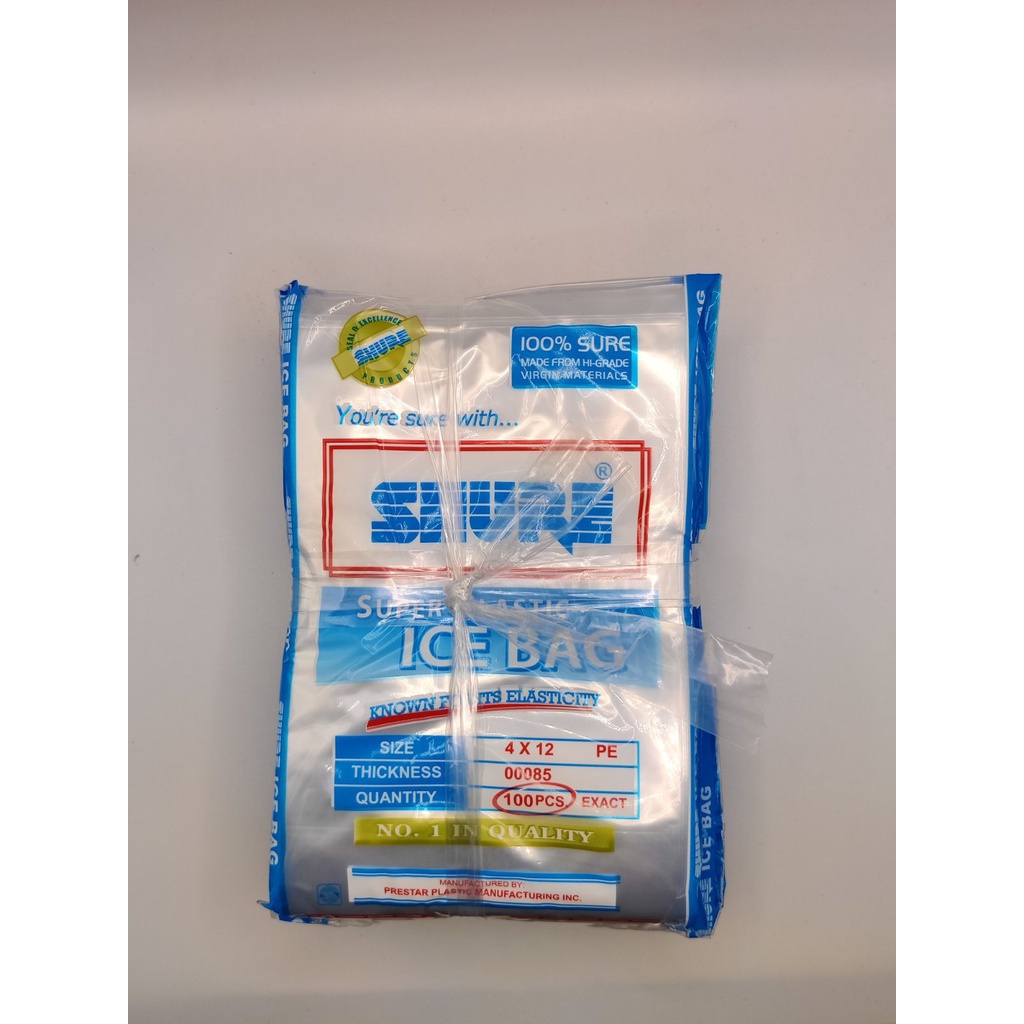 Ice Bags (SHURE, WHITE HORSE, STAREX) sold per 500 pcs | Shopee Philippines