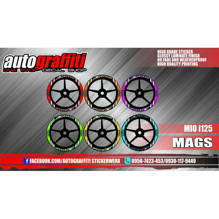 Yamaha Mio I 125/125s Mags Decals | Shopee Philippines