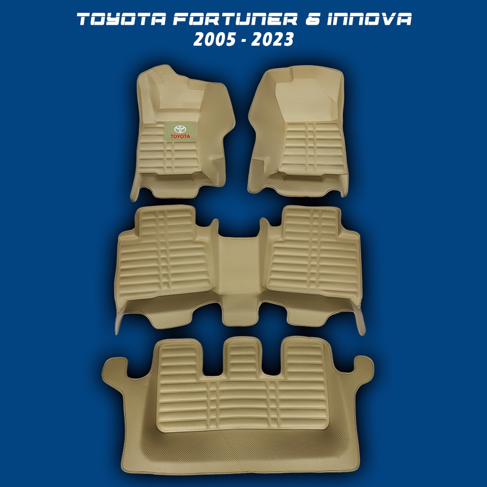 Toyota Innova & Fortuner 2005 - 2023 AUTOMATIC Deep Dish Matting Beige ...