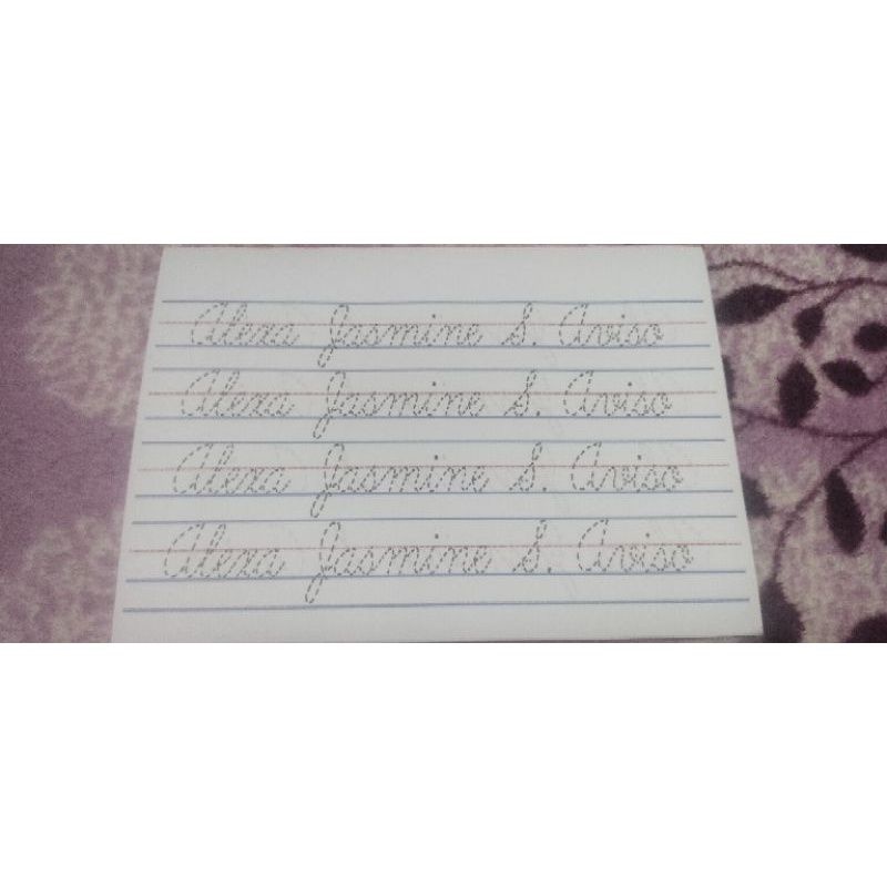 Customized Cursive Tracing Pad | Shopee Philippines