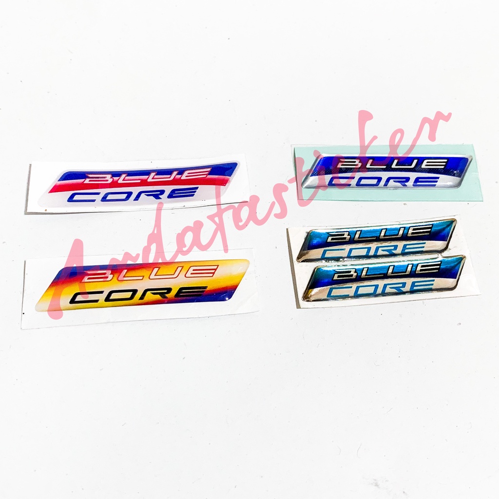 Coating embossed BLUE CORE EMBLEM STICKER | Shopee Philippines