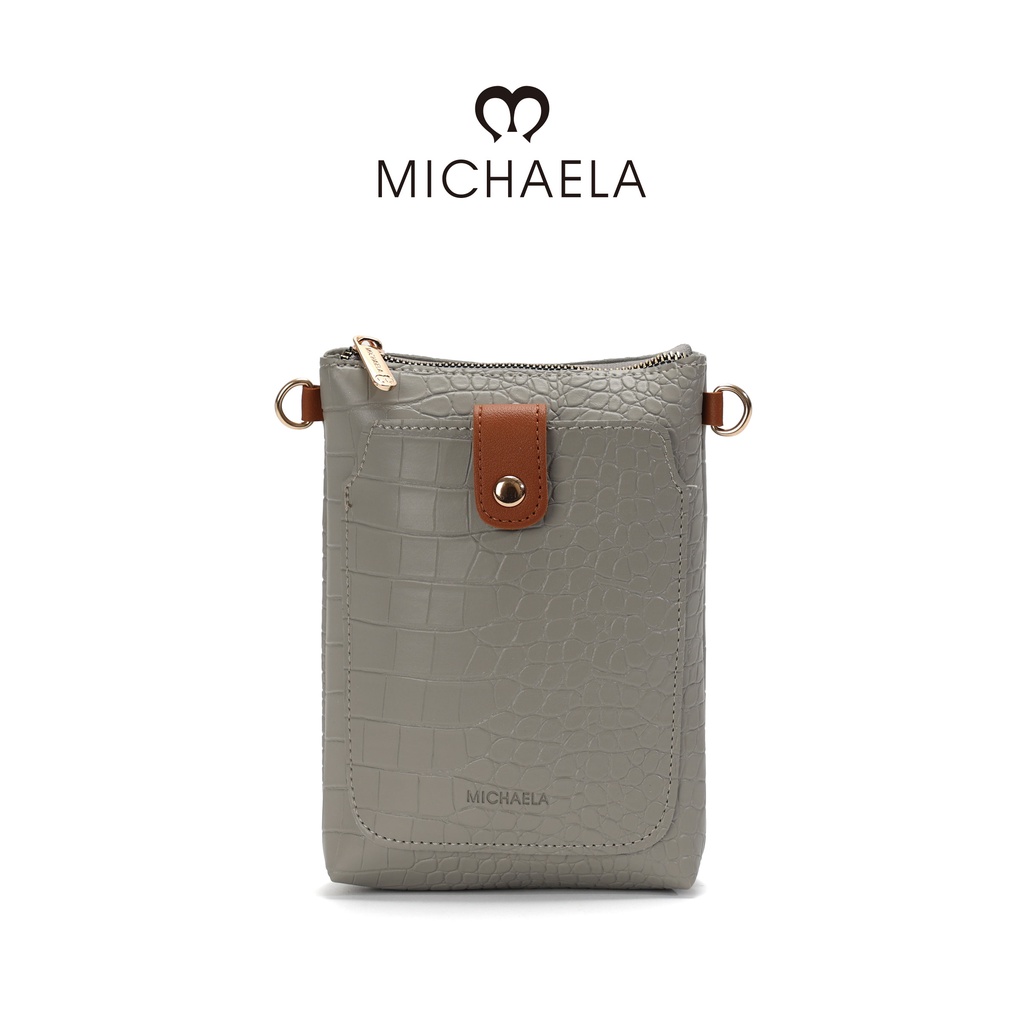 MICHAELA Crocodile Crossbody Phone Purse for Women Minimalist Sling Bag ...