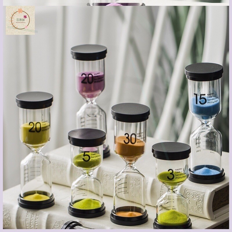 Black cover hourglass 10/15/30/45/60 minute Timer Glass Hourglass craft ...