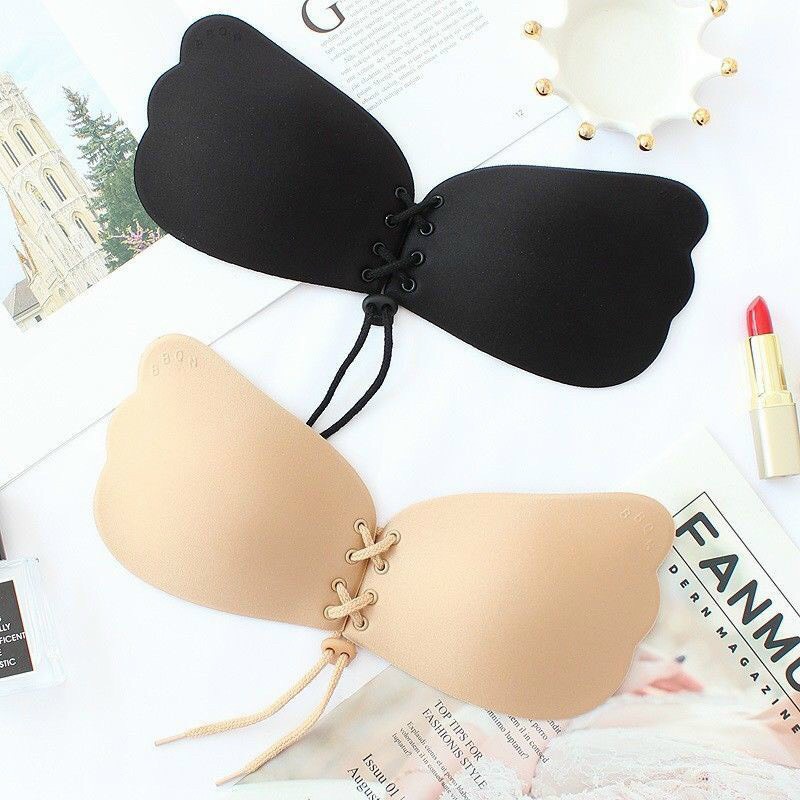 Women's fairy wing drawstring bra creates cleavage, no underwire ...