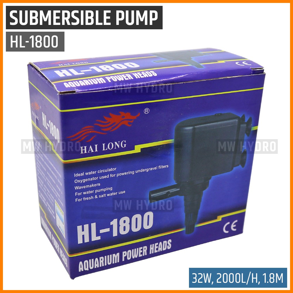 Submersible Pump + Venturi, Hai Long HL-1800, Floating Raft Hydroponics ...