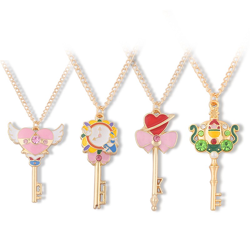 Sailor Moon Time Space Key Necklace Transformation Props Weapon ...