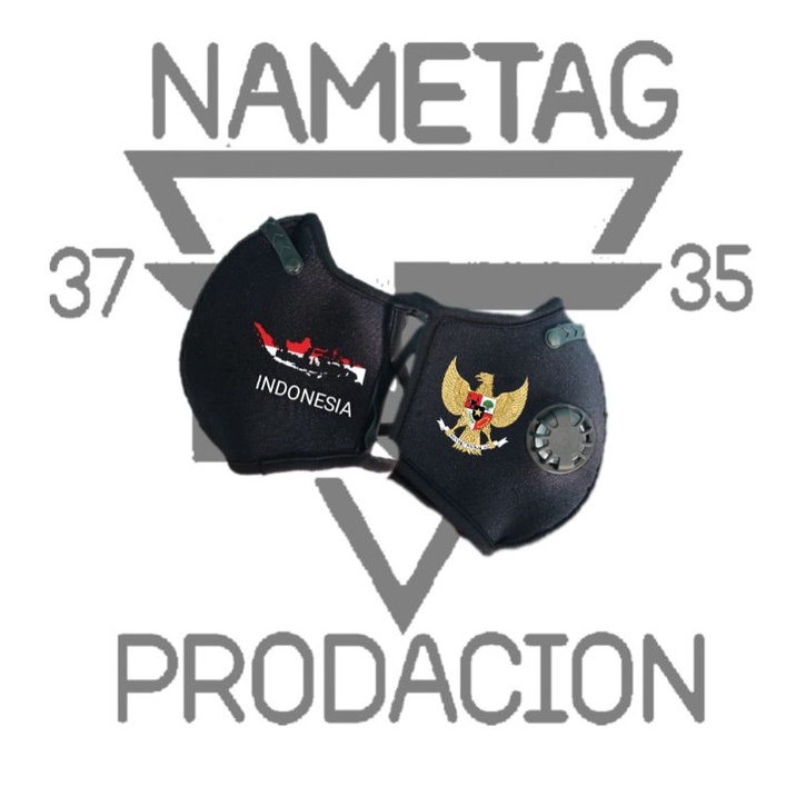 PUTIH MERAH Red And White Indonesian Map logo Mask | Shopee Philippines