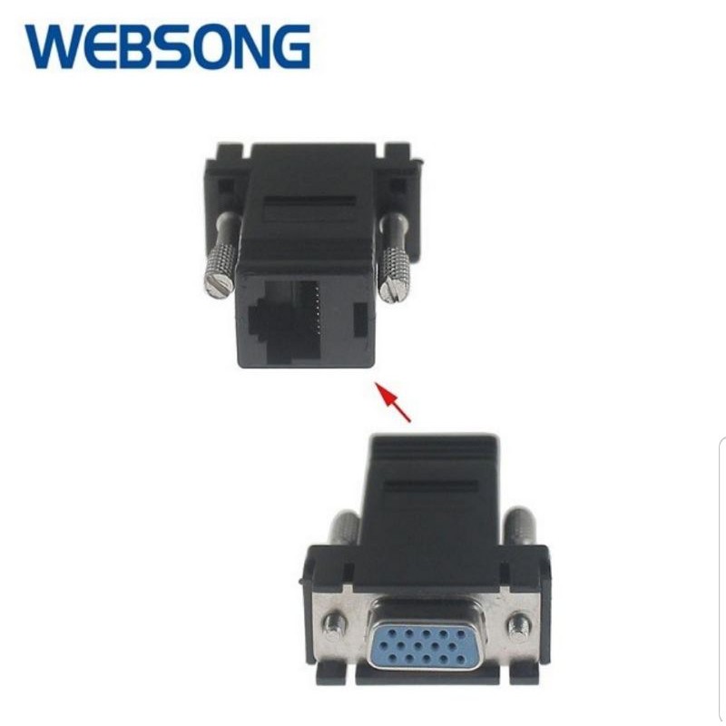 Websong Female to LAN RJ45 Female VGA Connector | Shopee Philippines