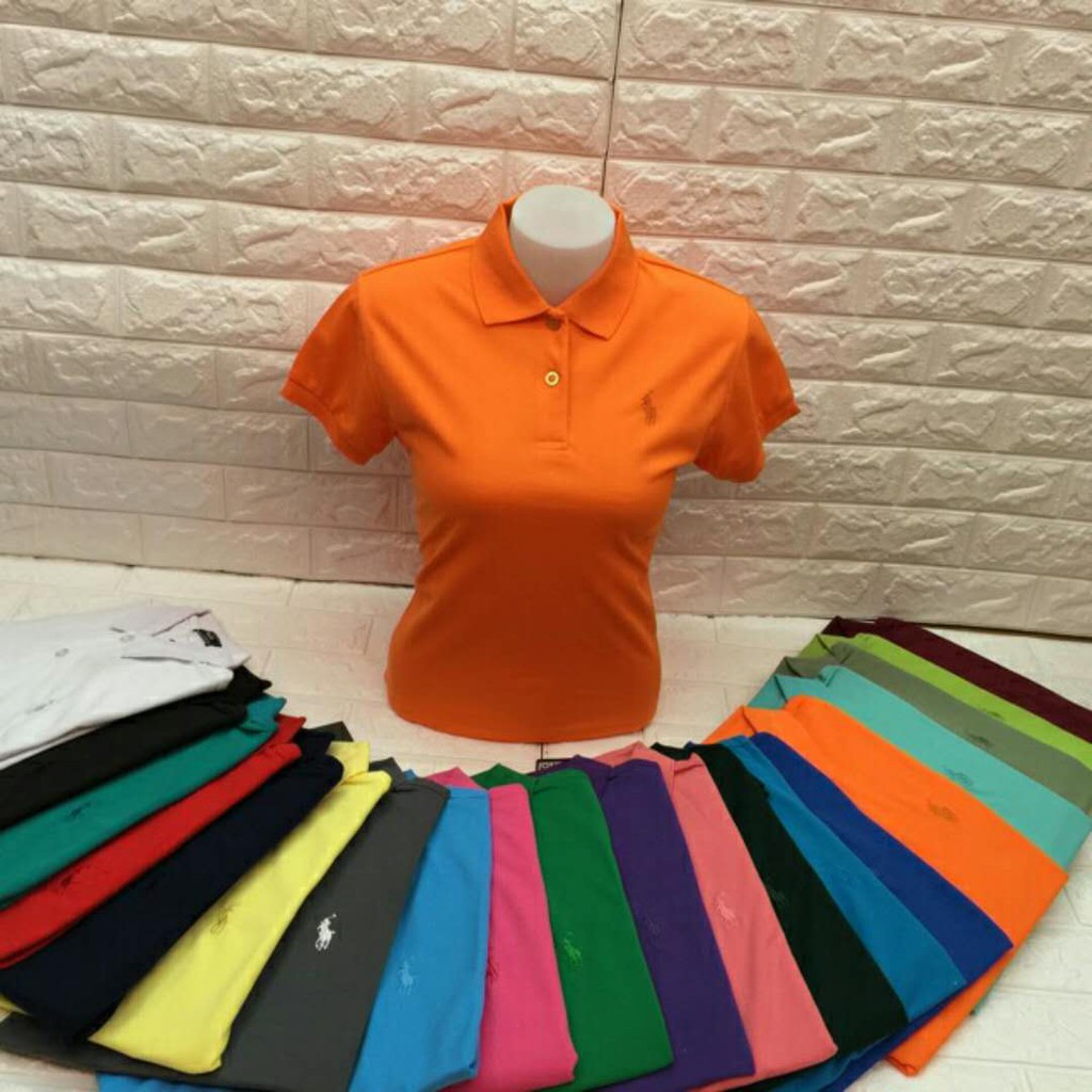1️⃣Women's Short sleeve Polo With Same Color Small Polo Logo Poloshirt# ...