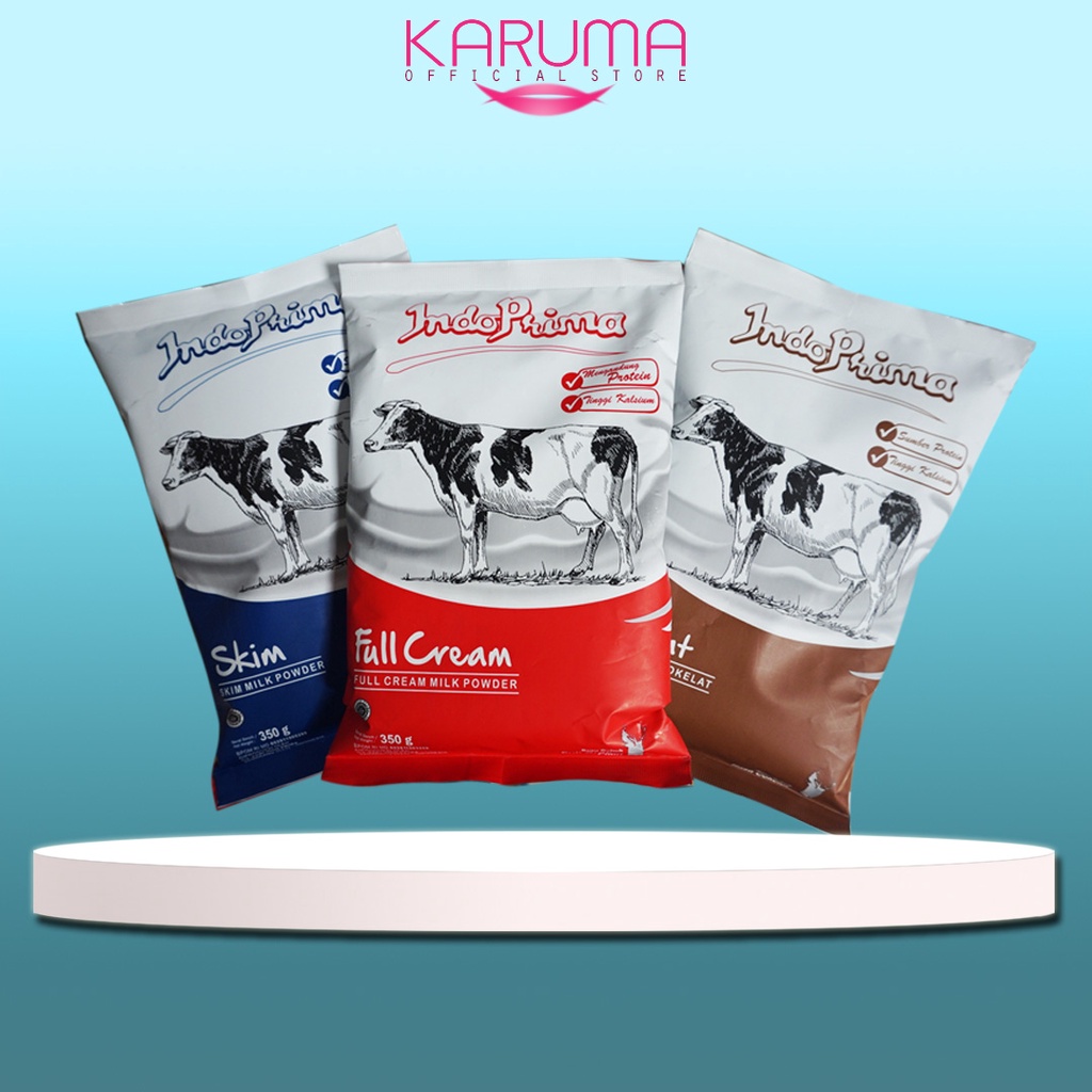 Indoprima Milk Powder 350gr, Indo prima Milk Powder Chocolate Skim Full ...