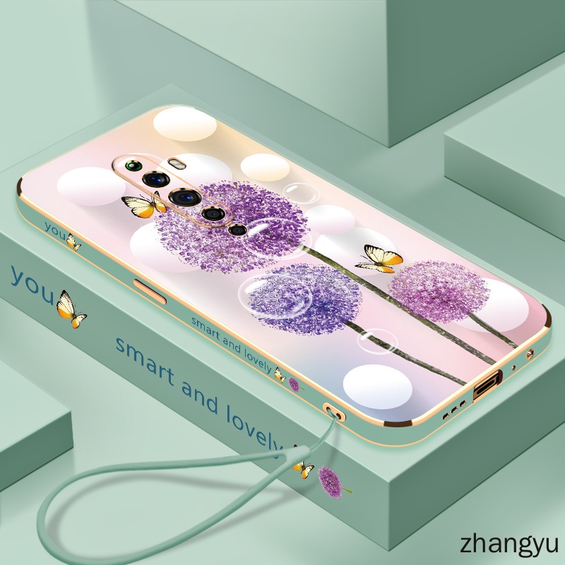 Casing OPPO Reno2 f oppo reno 2 Phone Case Ultra-thin Electroplating ...